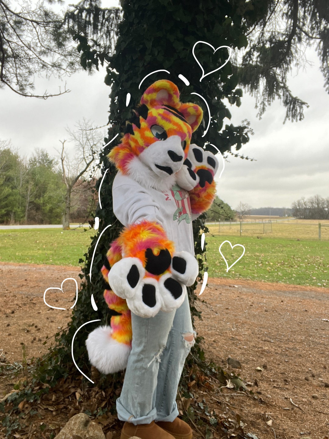 Sunset Tiger Fursuit Partial Premade - Etsy