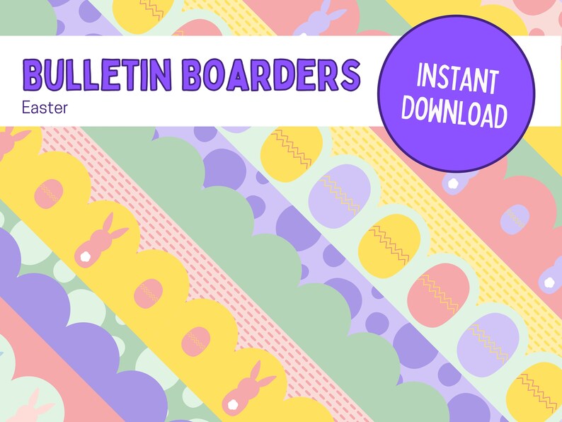 INSTANT DOWNLOAD Bulletin Boarders Easter RA Printable Classroom Decor ...