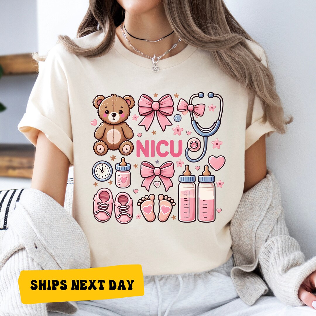 NICU Nurse Comfort Colors Shirt: Neonatal ICU RN Tee - Etsy