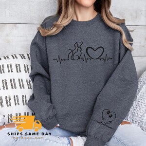 Custom Vet Tech Hoodie, Personalized Veterinarian Sweatshirt, Vet ...
