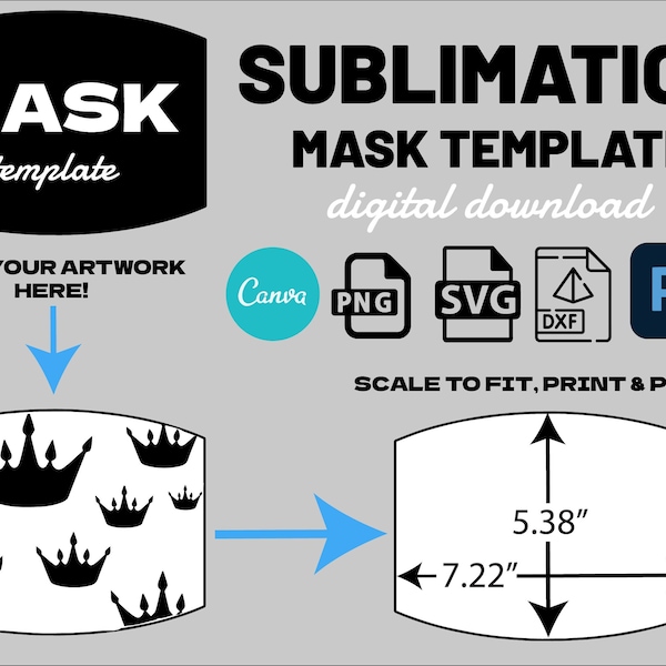 Mask Template - Etsy