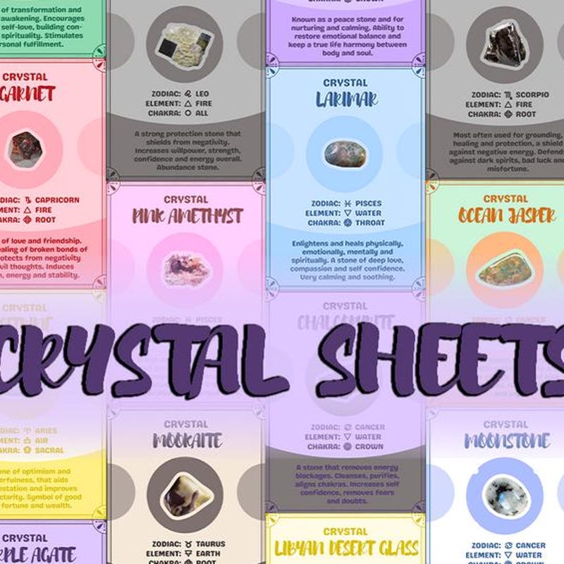 Crystal Guide - Etsy