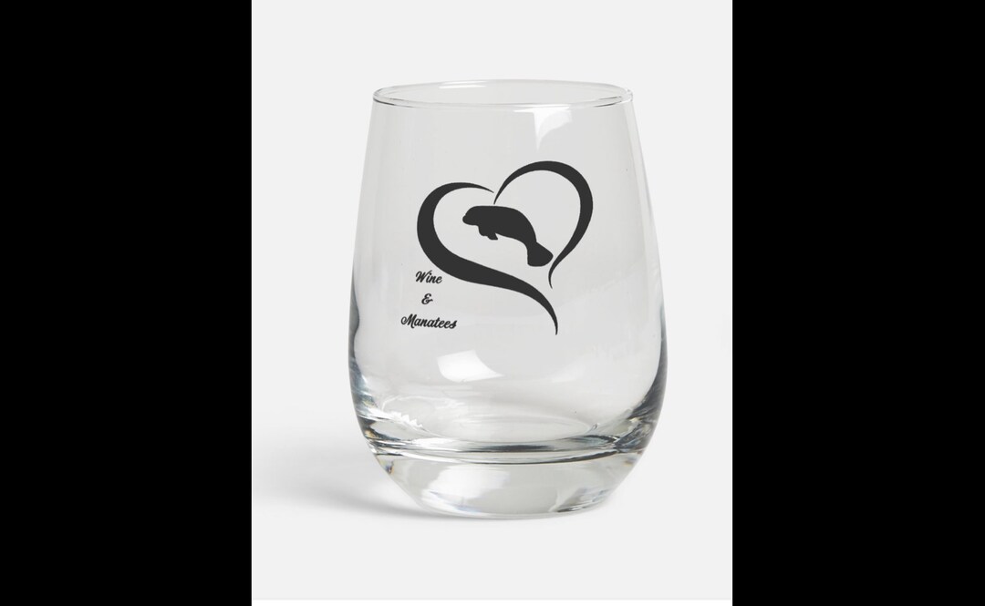 Reef Creations Manatee Wine Glass - Etsy