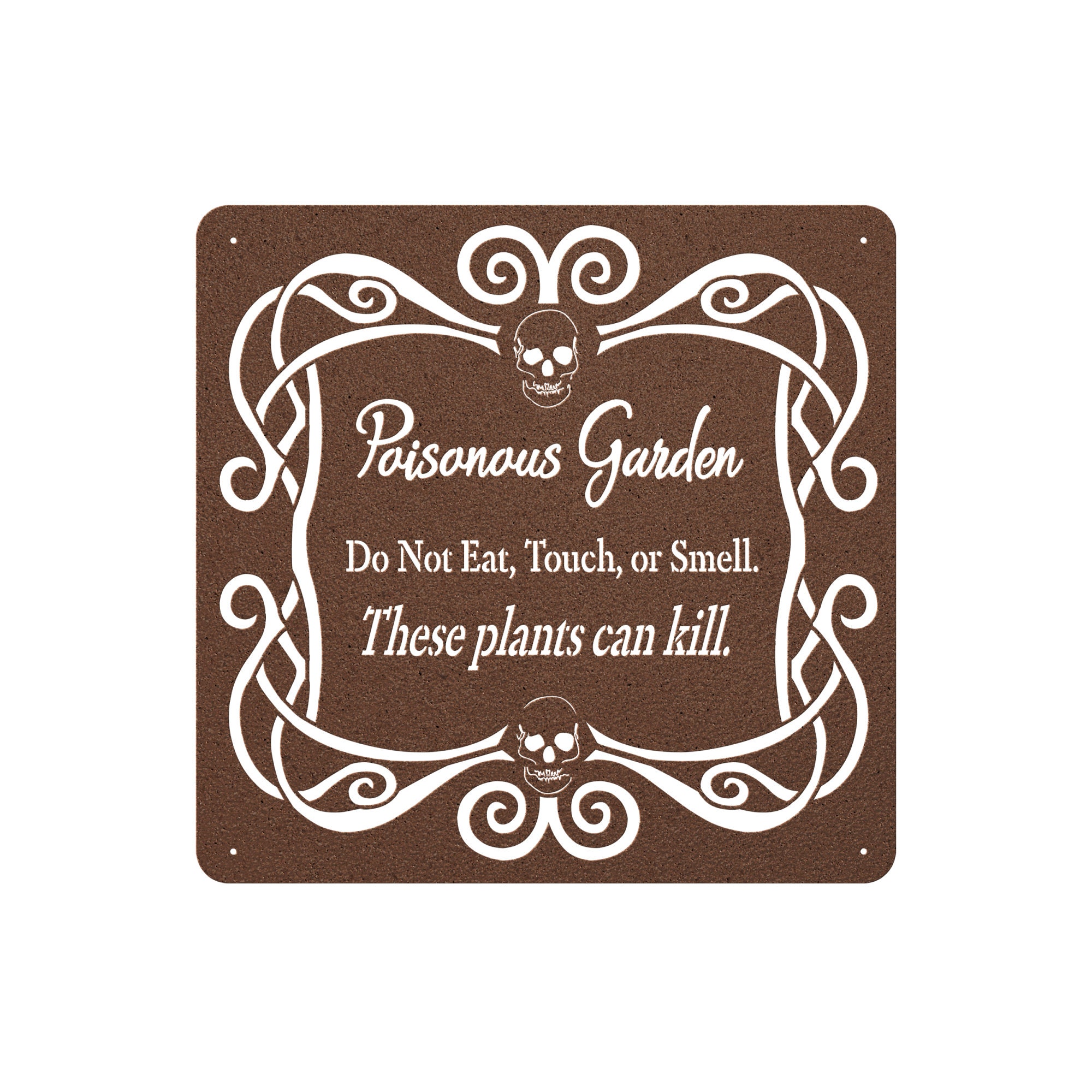 Poisonous Plants Metal Garden Sign - Etsy