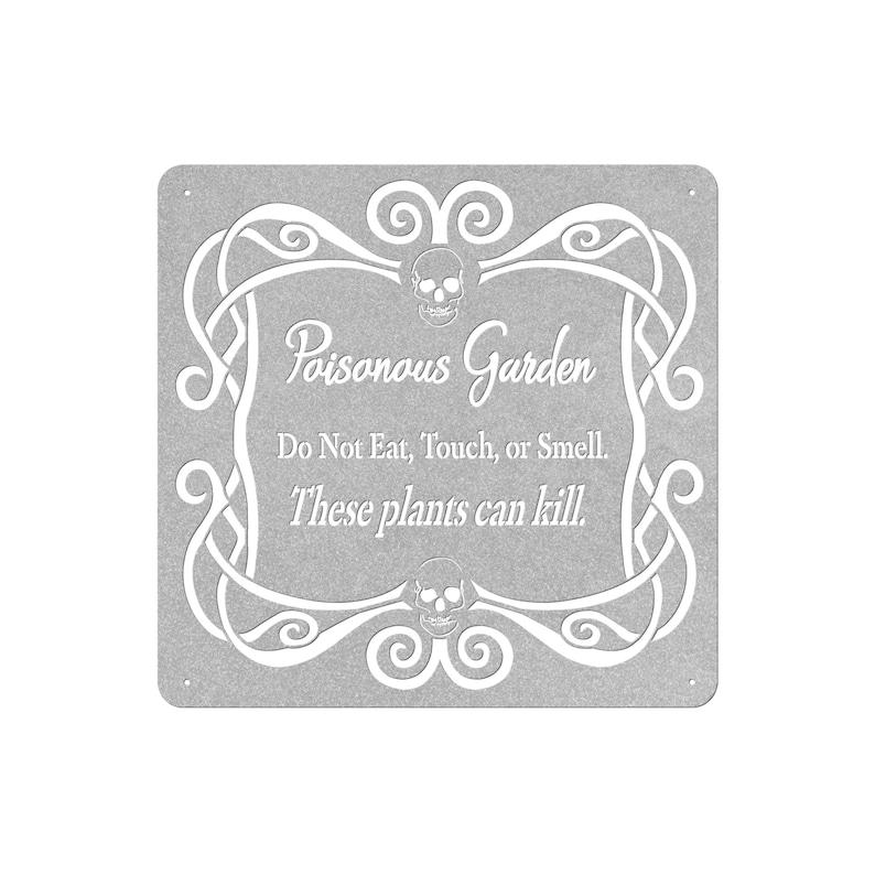 Poisonous Plants Metal Garden Sign - Etsy