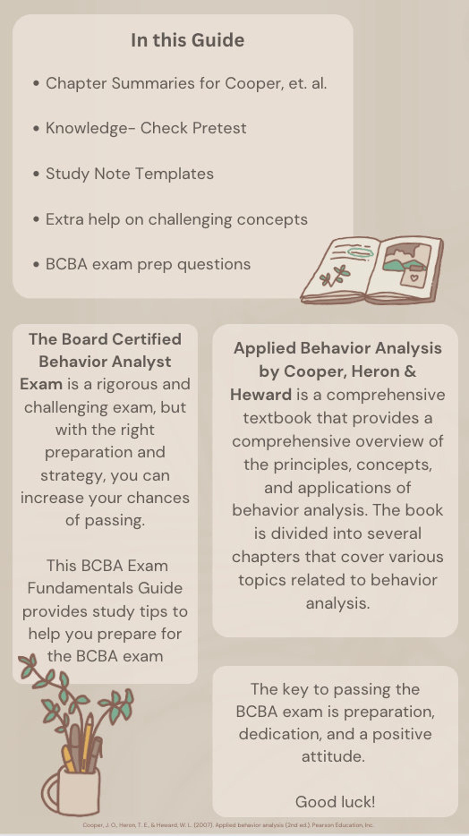 BCBA Exam Fundamentals Study Guide Practice Test Questions RBT Applied ...