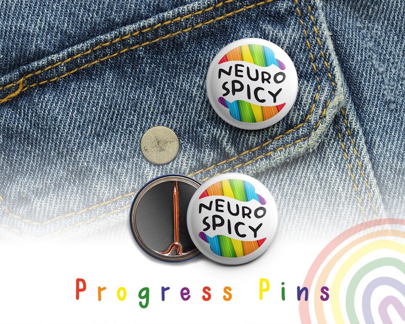 Neurodivergent / Hidden Disability Awareness Pin Badge - Etsy