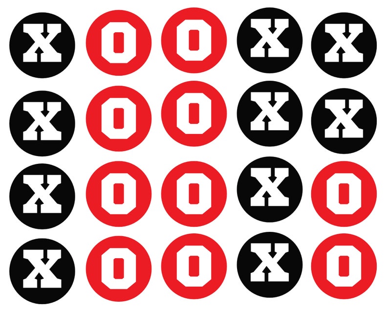 Adult Tic Tac Toe Game Board Digital Download Etsy