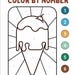 Color by Number Ice Cream Coloring Pages 3 Page Digital PDF Printable ...
