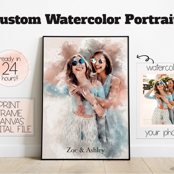Best Friend Custom Painting - Etsy