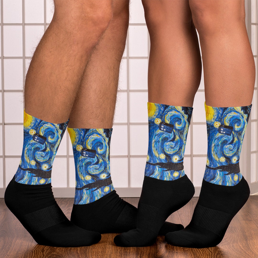 Doctor Who Van Gogh Starry Night Socks - Etsy