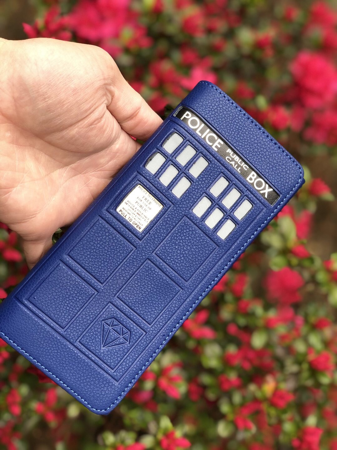 Doctor Who Premium Pebbled Leather Trifold Tardis Wallet 4.0 RFID ...