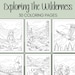 Exploring the Wilderness Adult Coloring Pages Kids Printable Adventure ...
