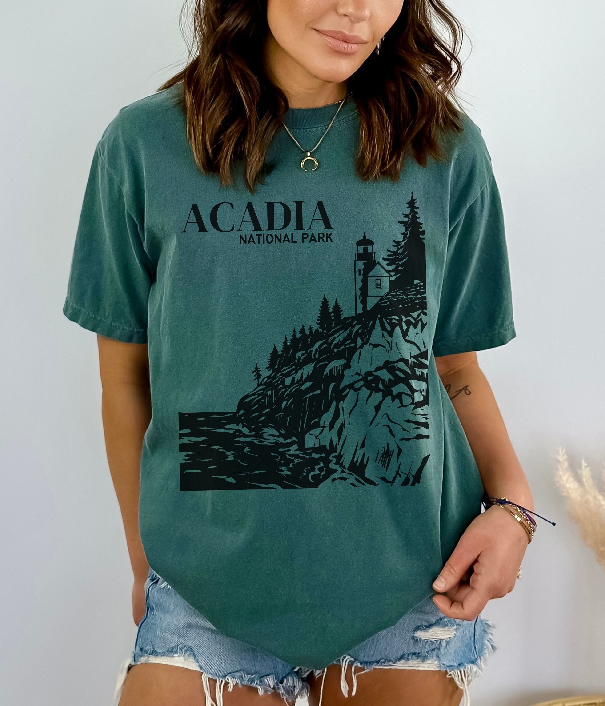 Acadia National Park Shirt National Park Gift Maine Shirt Comfort Color ...