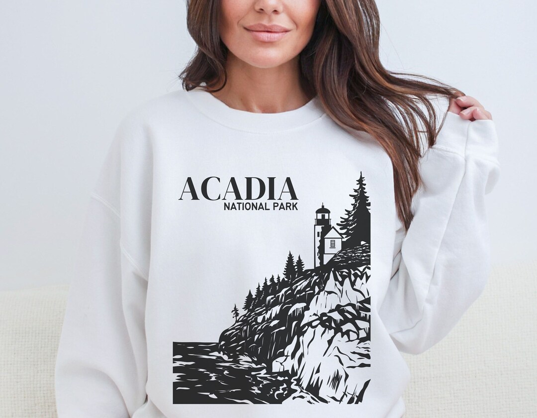 Acadia National Park Sweatshirt Maine Gift for Traveler Shirt National ...