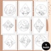 Minimalist Coloring Pages Bundle Printable Coloring Pages Boho Coloring ...