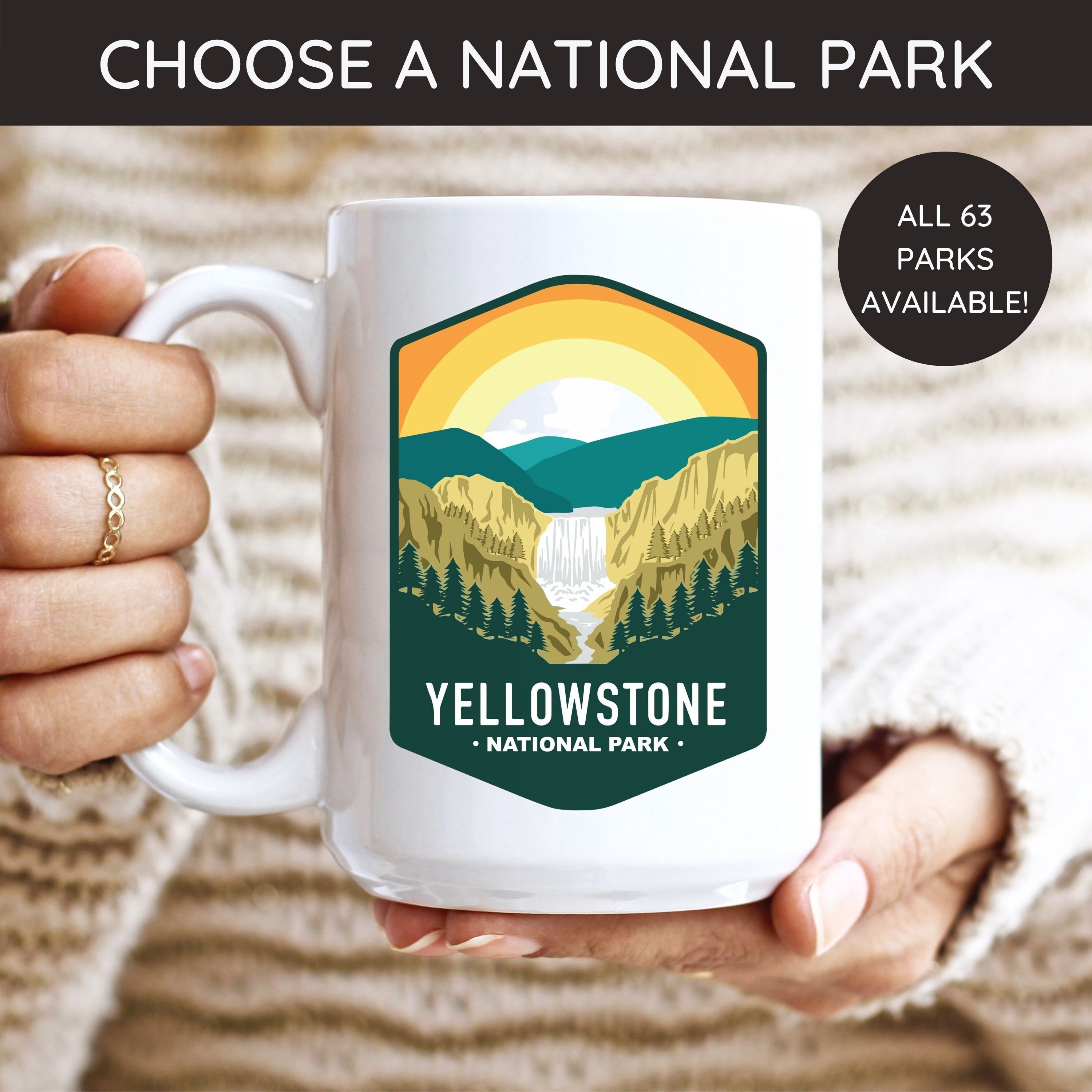 National Park Mug 63 National Parks Coffee Mug National Park Gift ...