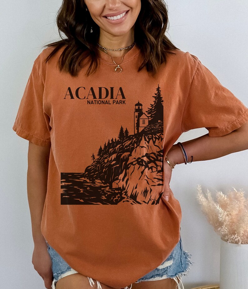 Acadia National Park Shirt National Park Gift Maine Shirt Comfort Color ...