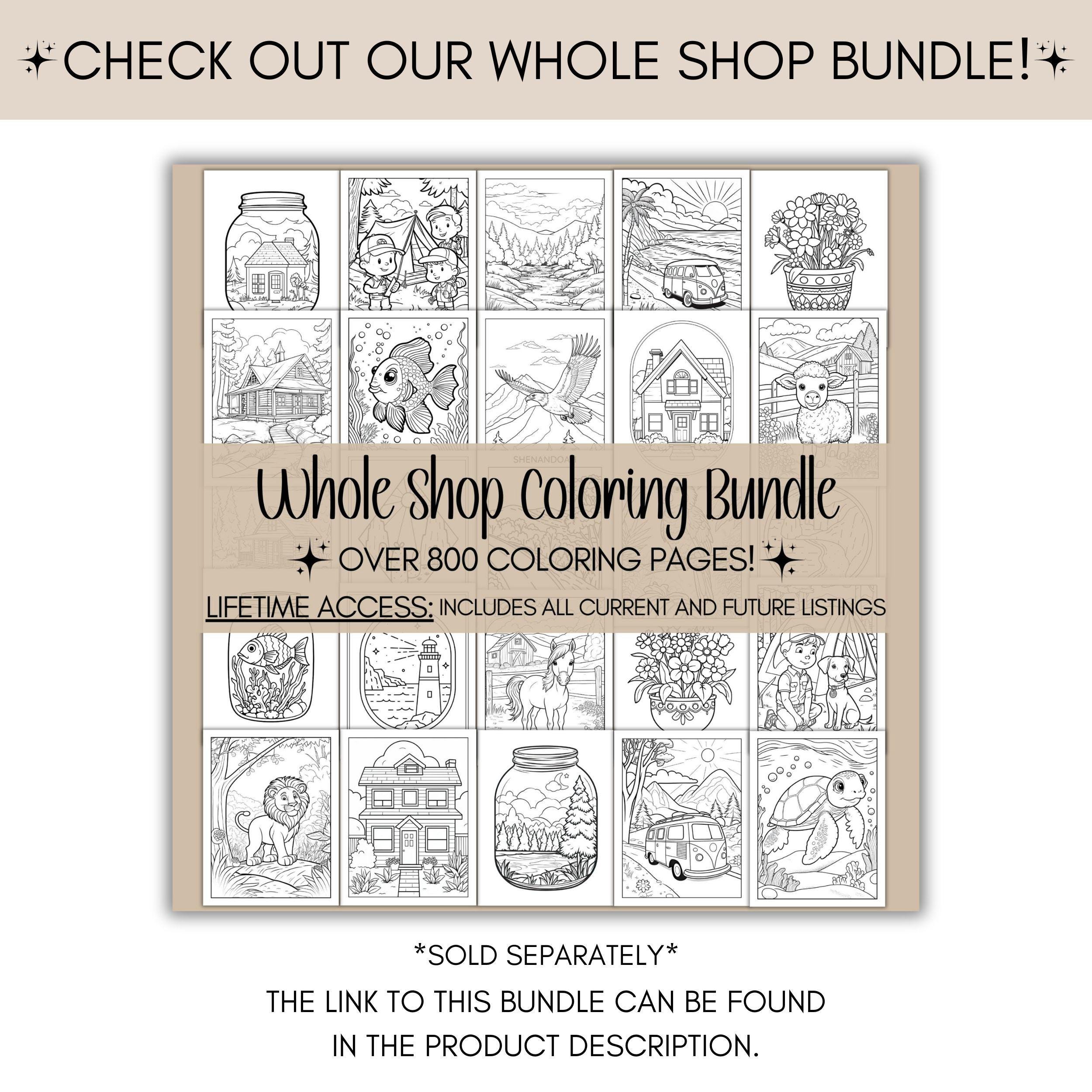 Minimalist Coloring Pages Bundle Printable Coloring Pages Boho Coloring ...