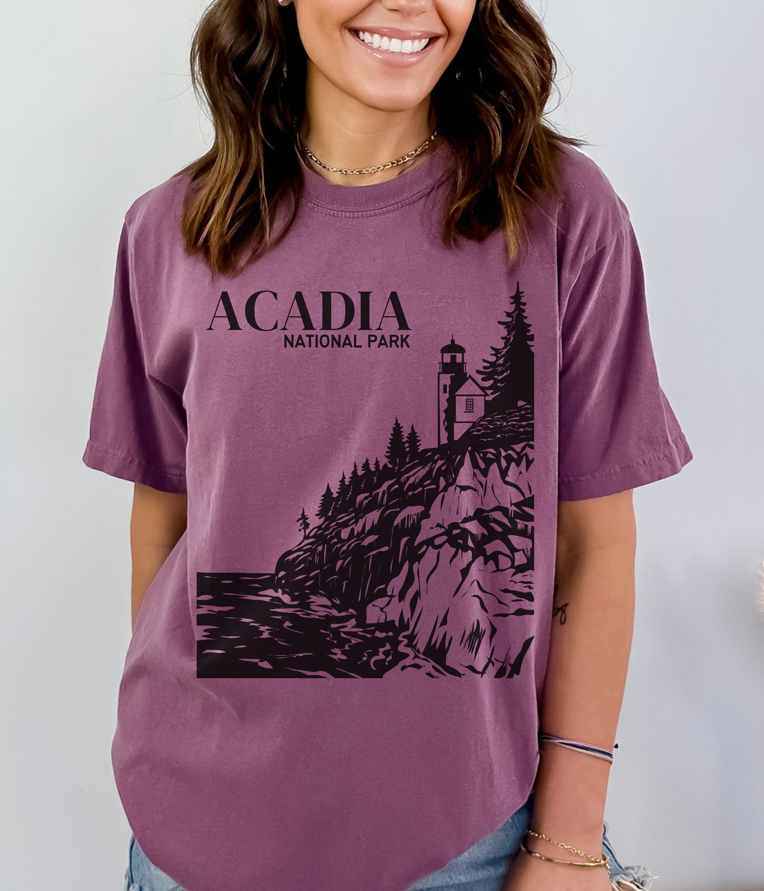 Acadia National Park Shirt National Park Gift Maine Shirt Comfort Color ...