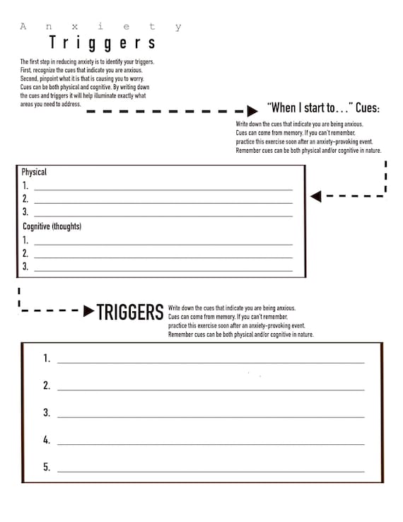 Anxiety Cbt Worksheets Downloads CBT Worksheets