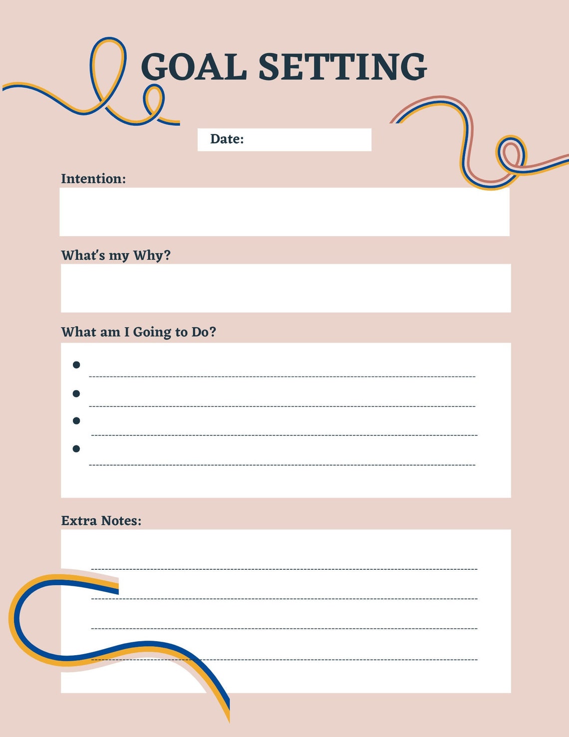 Goal Setting Daily Task Management Planner for ADHD and Productivity - Etsy