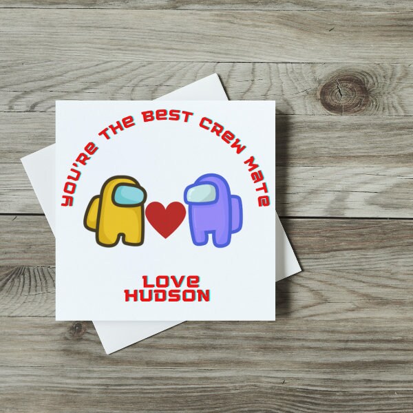 Among Us Valentine Card - Etsy