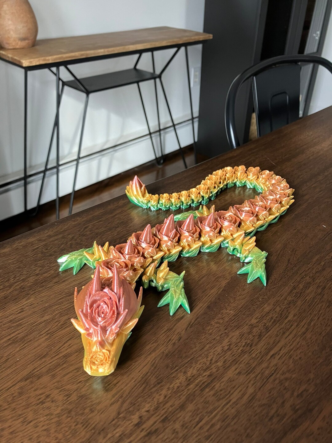 3D Printed Articulated Rose Dragon as Seen on Tiktok - Etsy