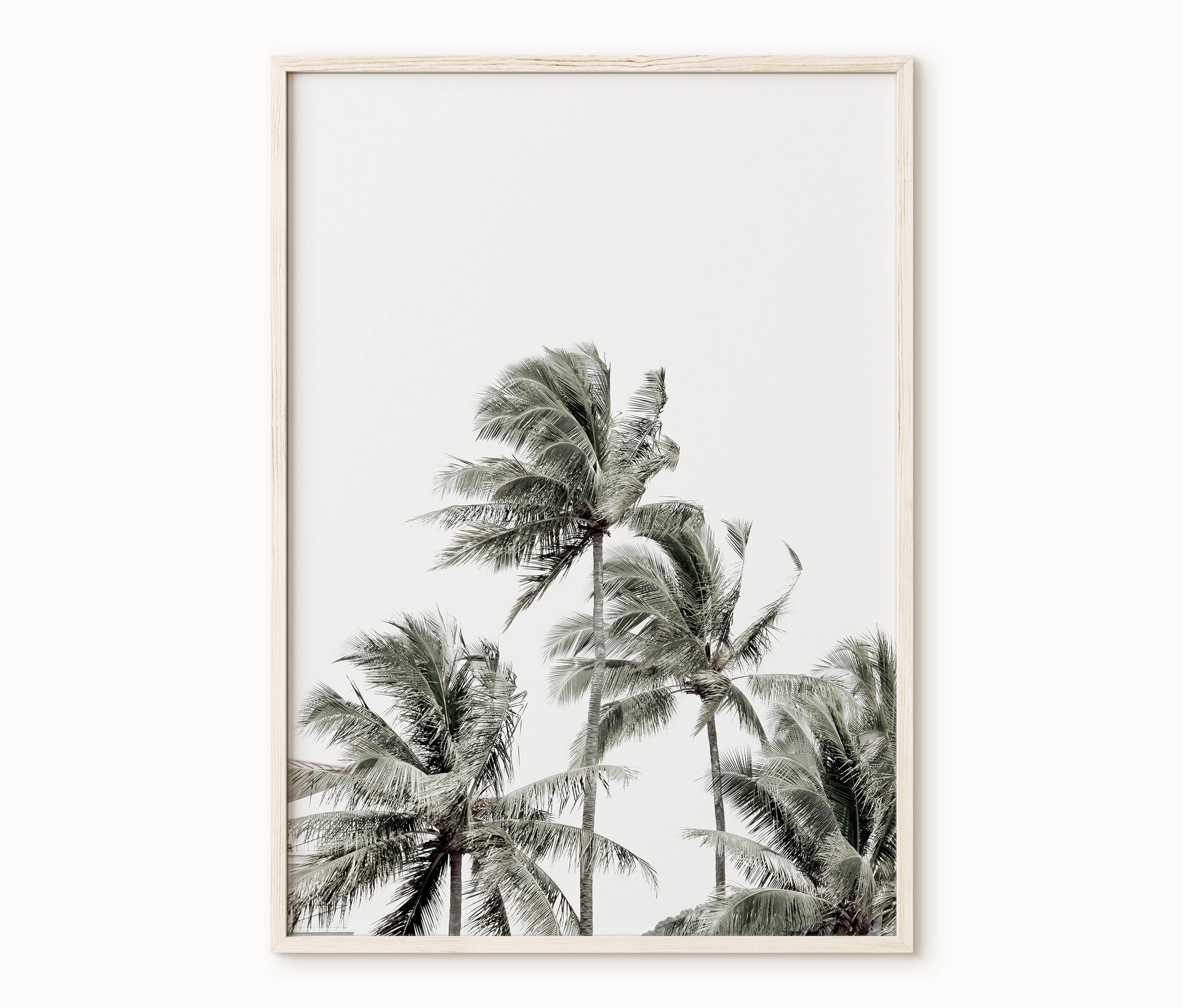 Set of 6 Prints Palm Tree Prints Tropical Wall Art Beach Print - Etsy
