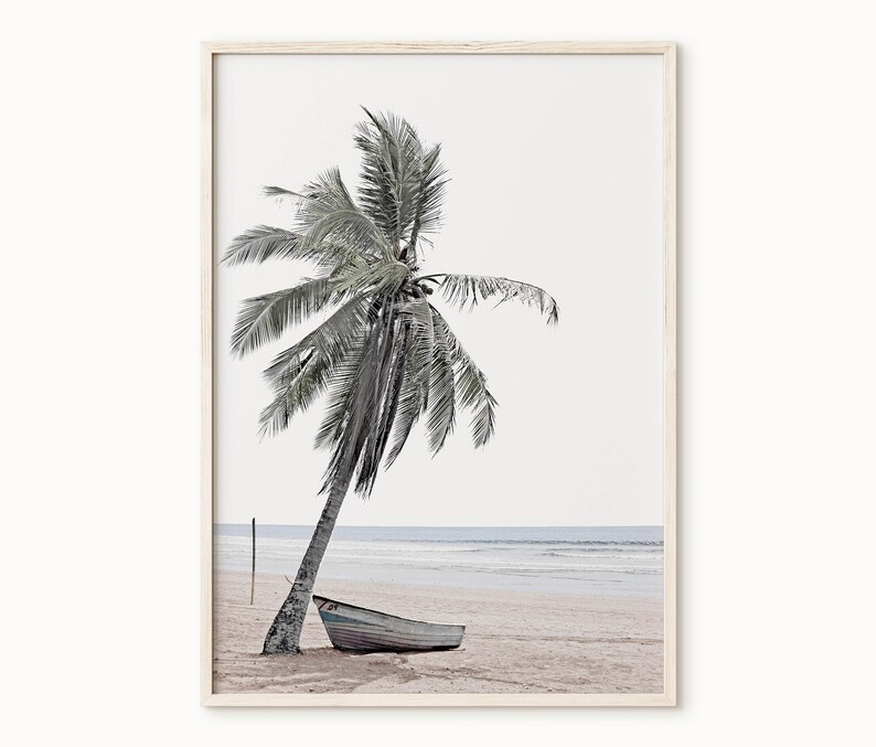 Set of 6 Prints Palm Tree Prints Tropical Wall Art Beach Print - Etsy