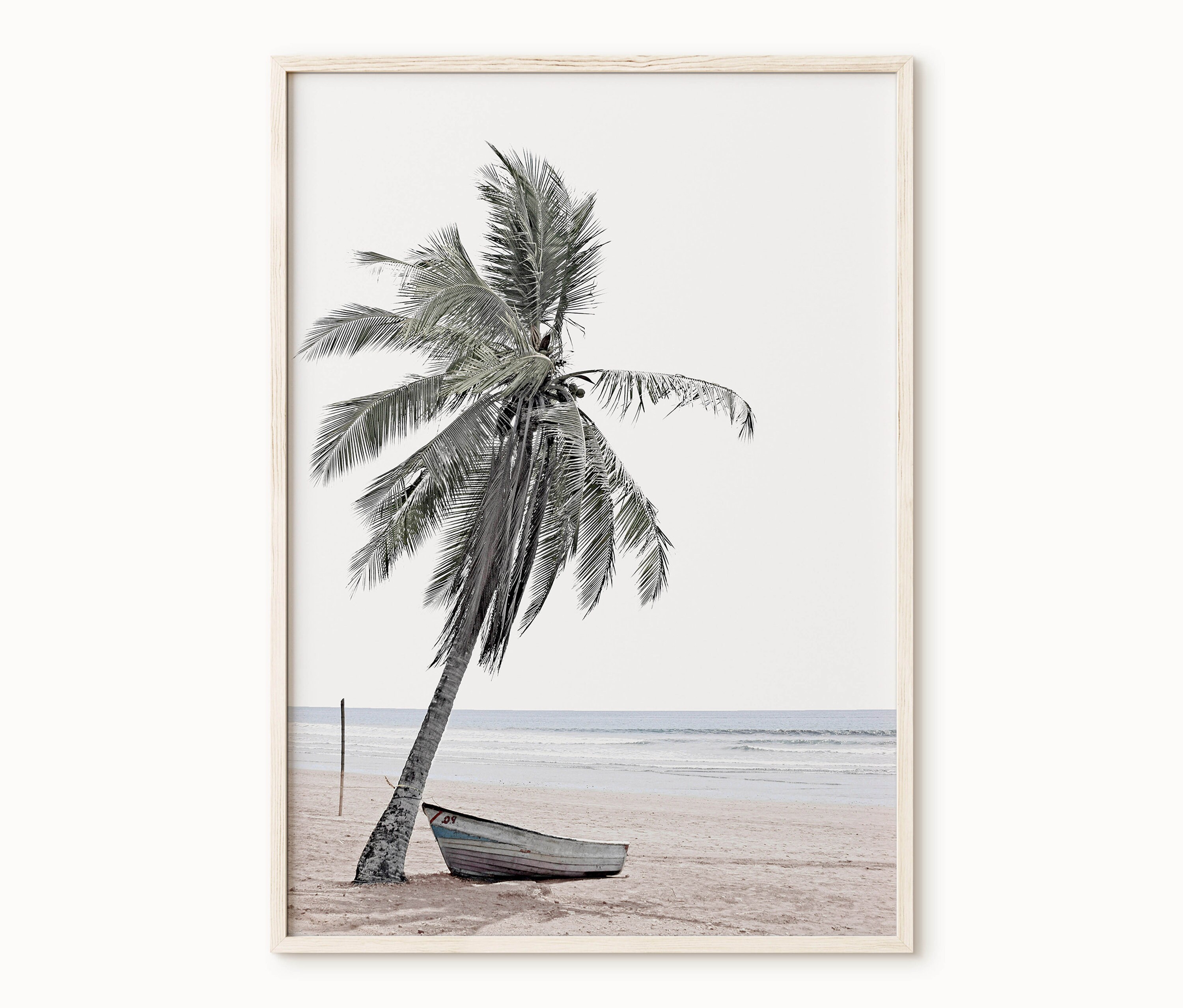 Set of 6 Prints Palm Tree Prints Tropical Wall Art Beach Print - Etsy
