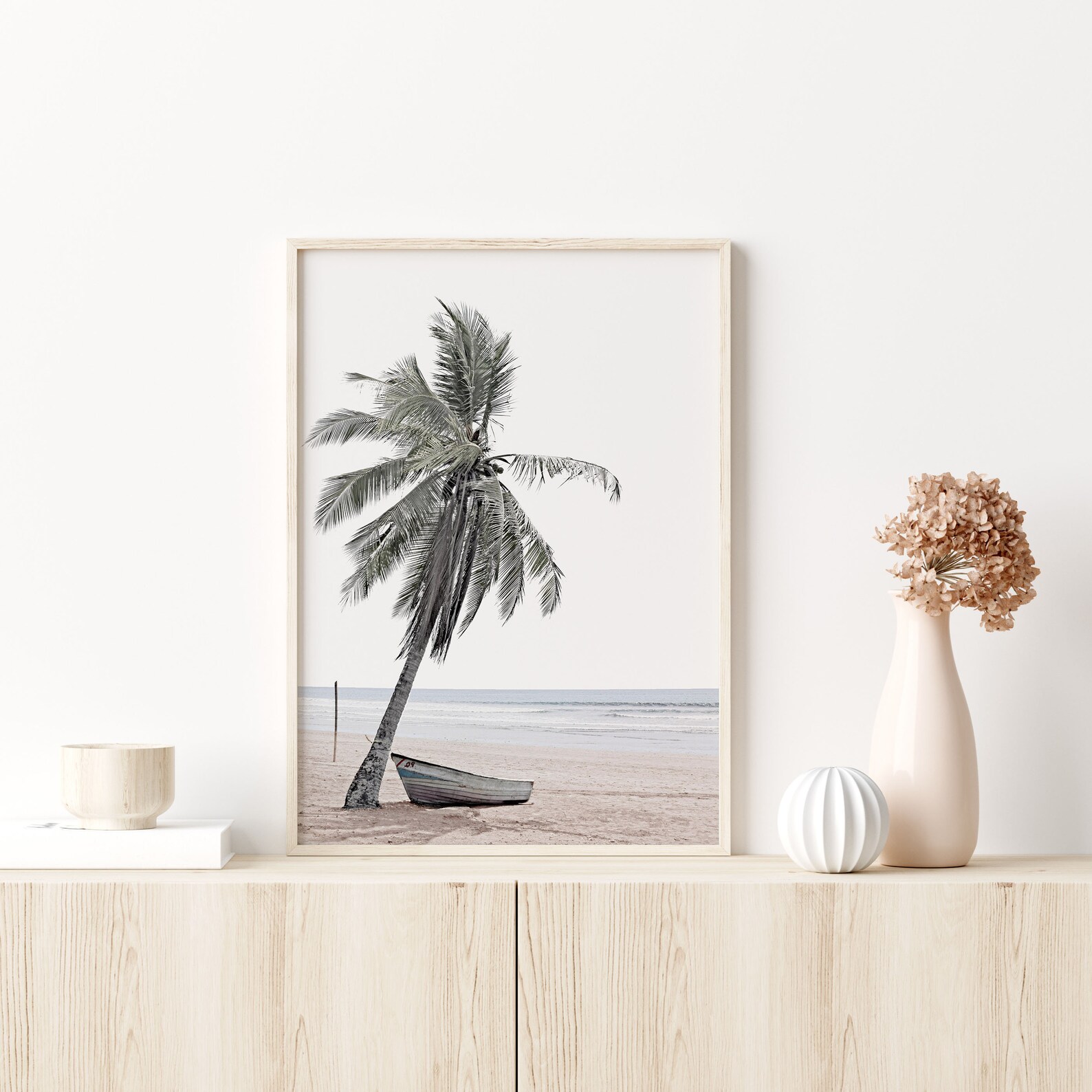 Set of 6 Prints Palm Tree Prints Tropical Wall Art Beach Print ...