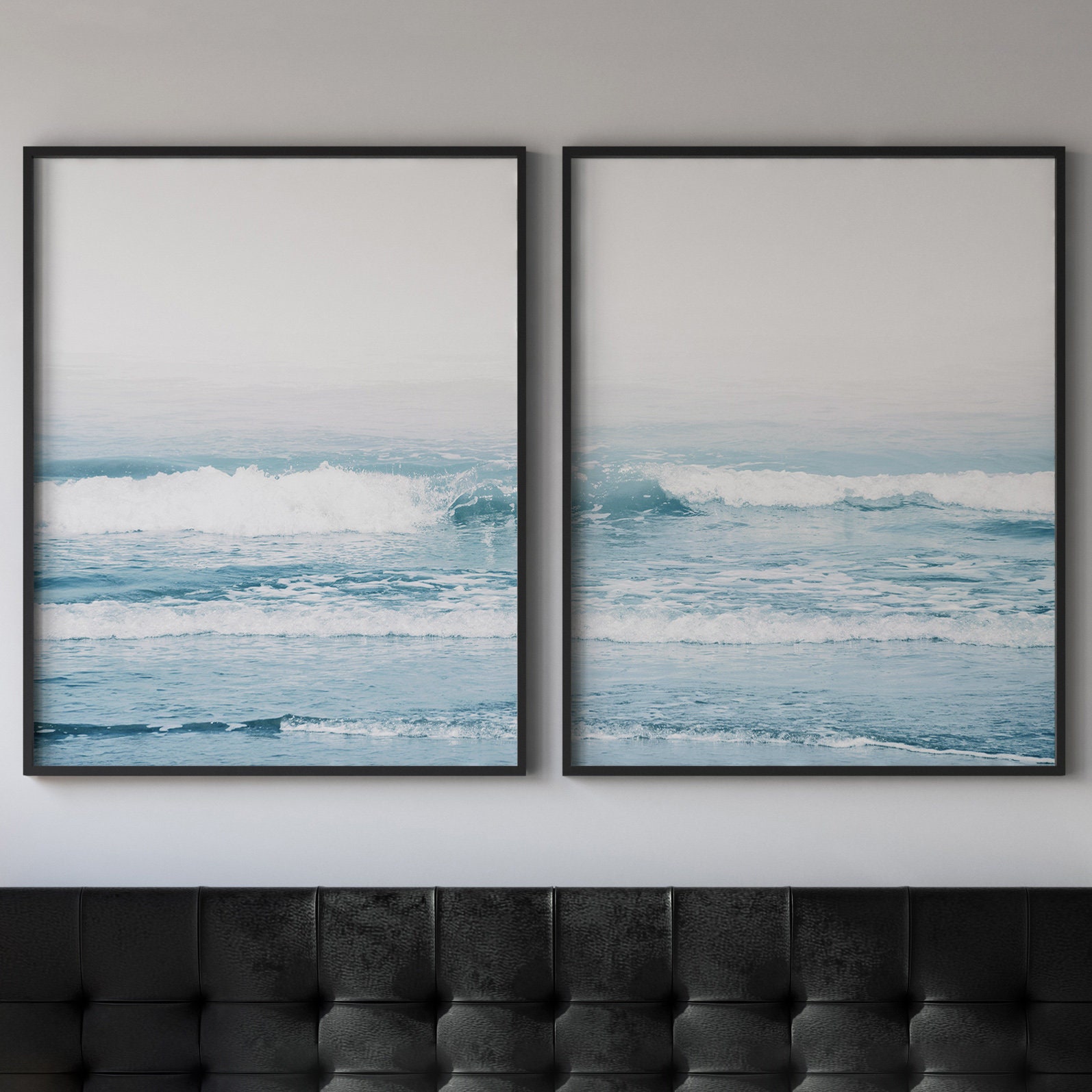 Ocean Art Print, Set of 2 Wall Art, Sea Print, Beach Print, Printable ...