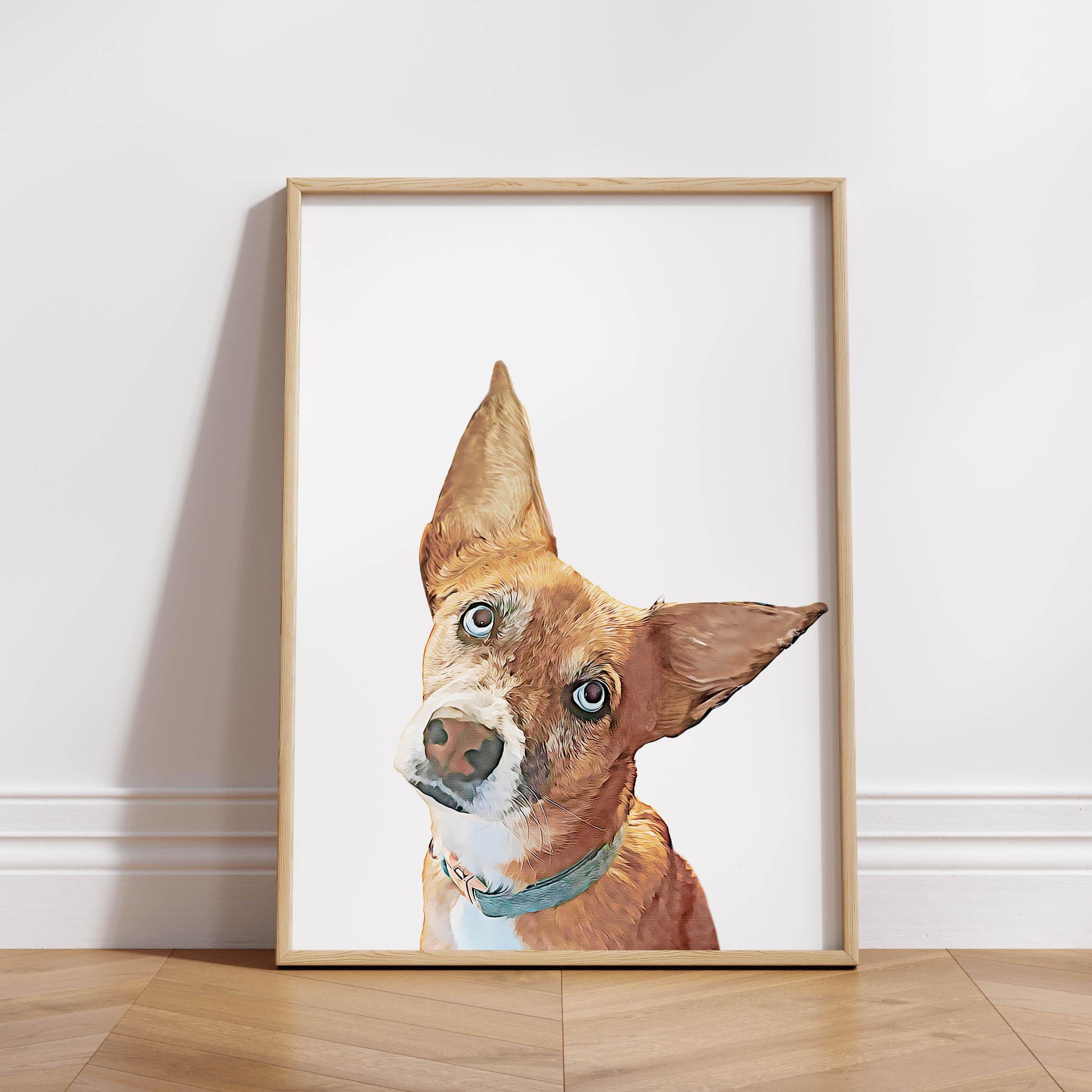 Custom Pet Portrait, Personalized Dog Gift, Multiple Dog Portrait, Pets ...