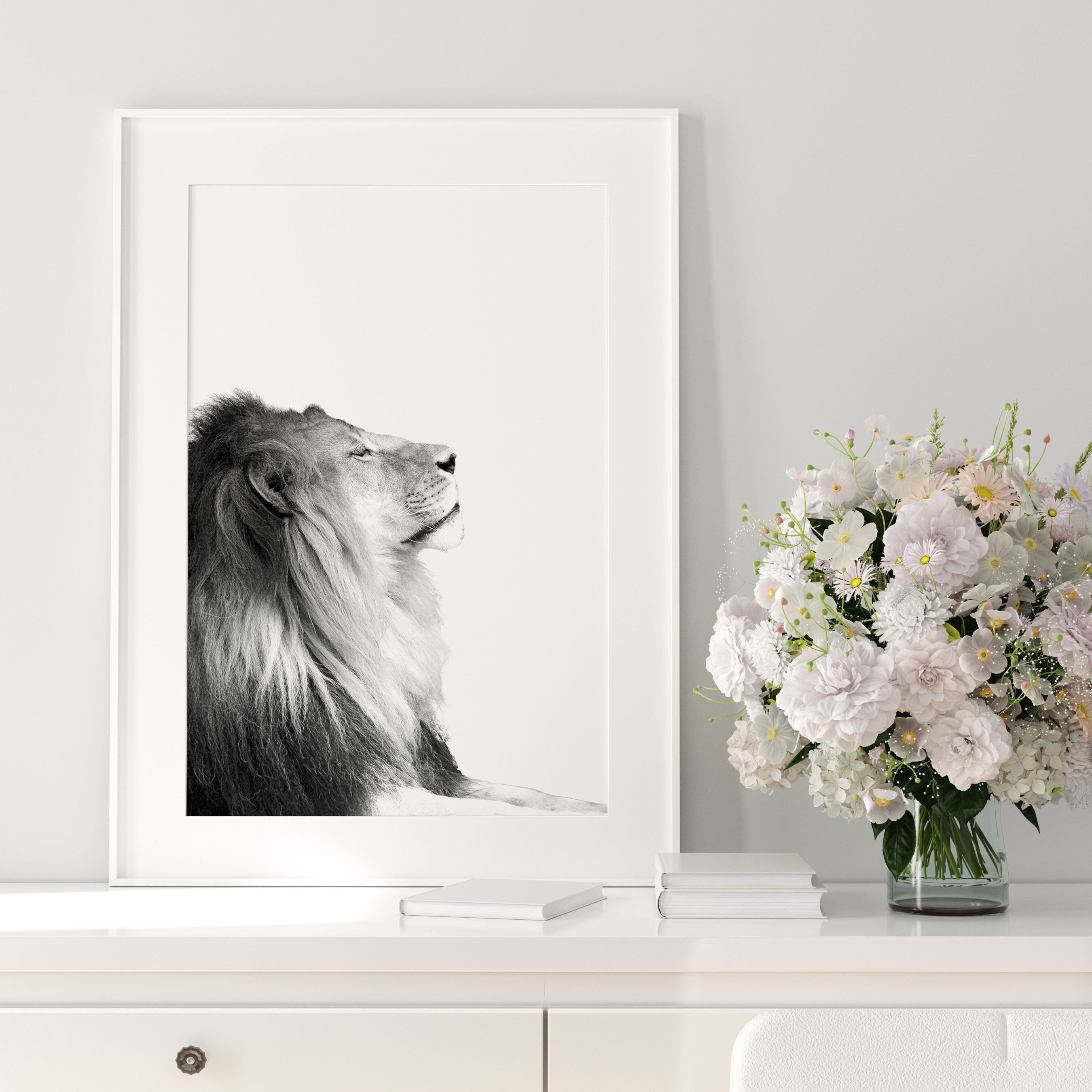 Lion Print Lion Printable Safari Nursery Digital Download Lion Animal ...