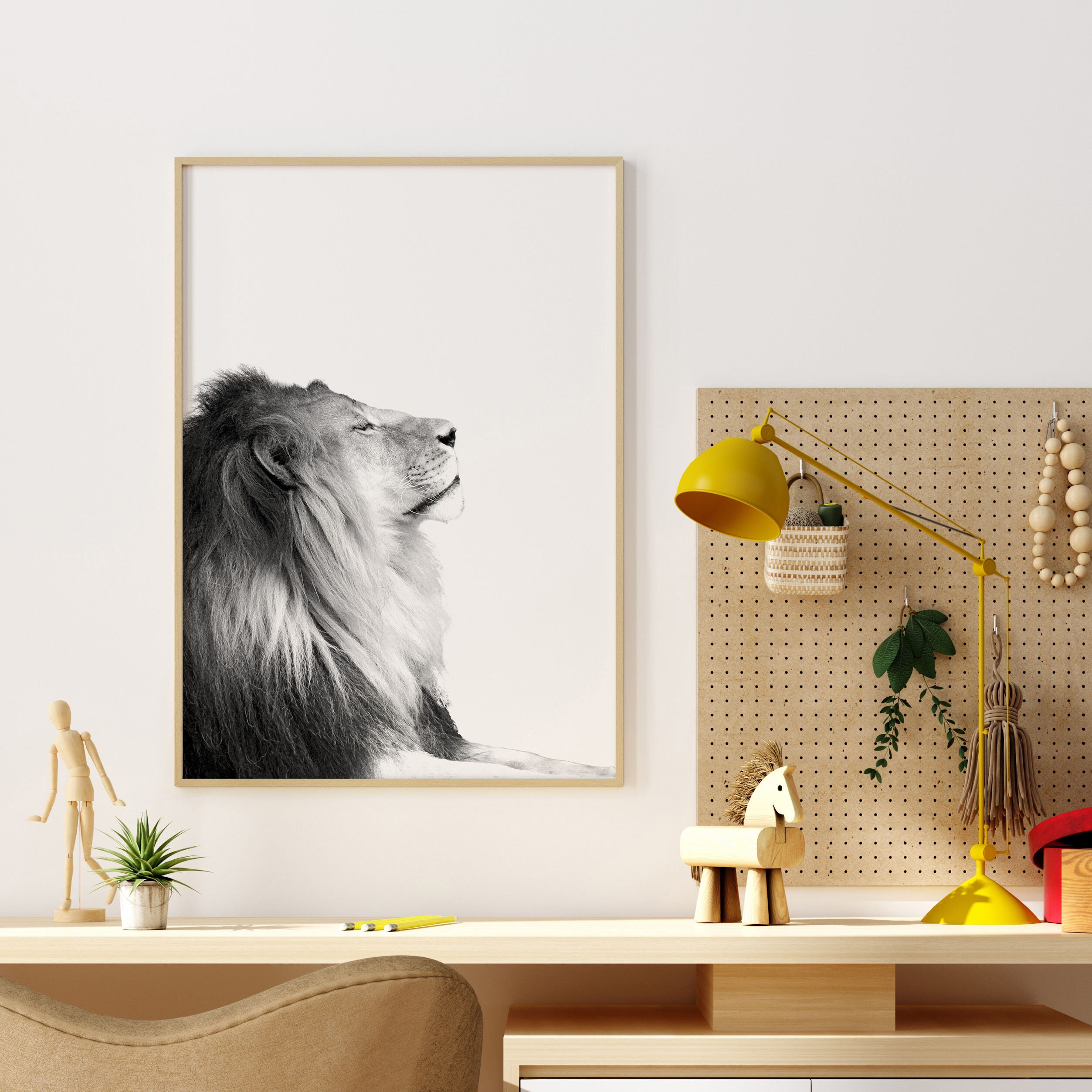 Lion Print Lion Printable Safari Nursery Digital Download Lion Animal ...