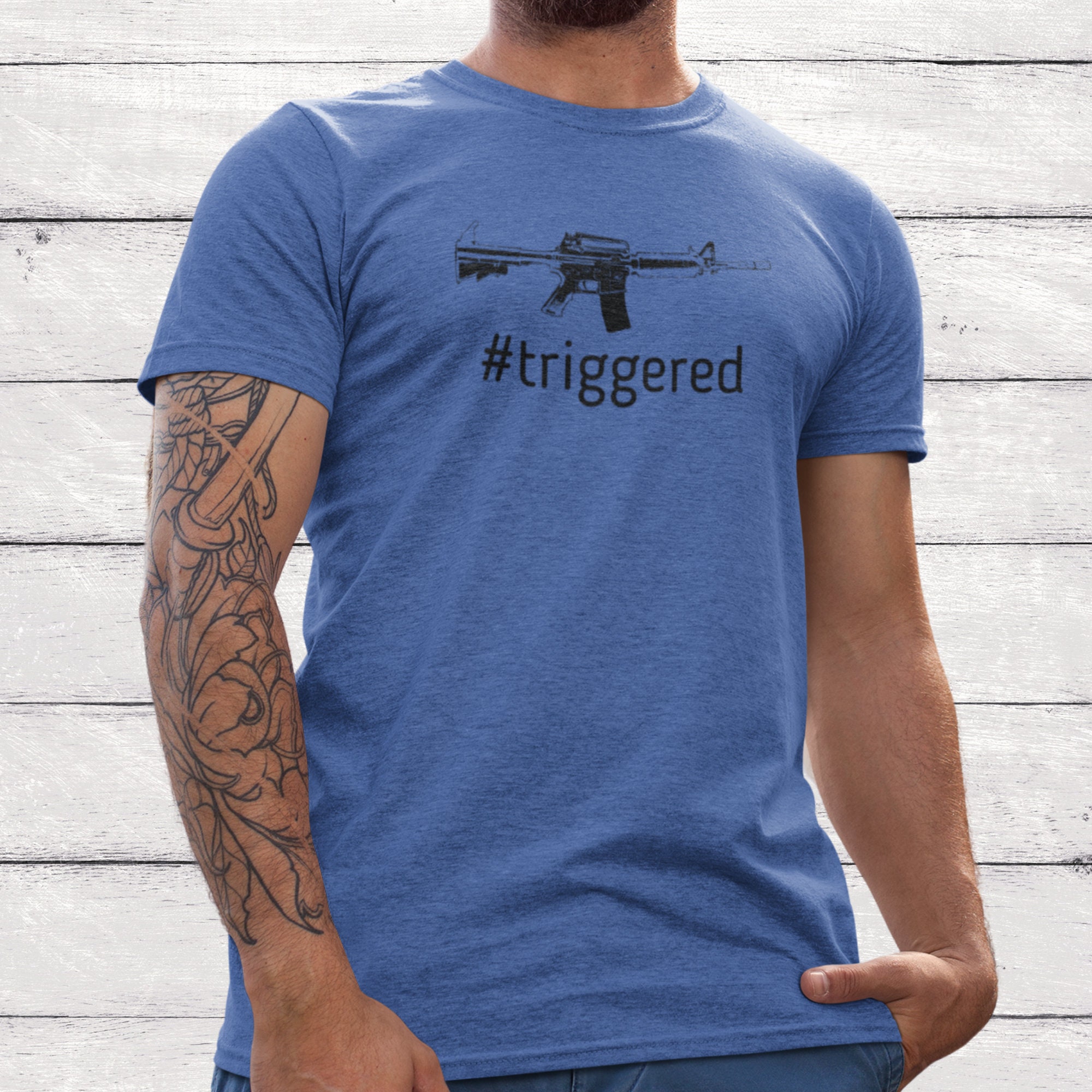 Triggered Dad Father Guy Gift 2A Second Amendment Father's - Etsy UK
