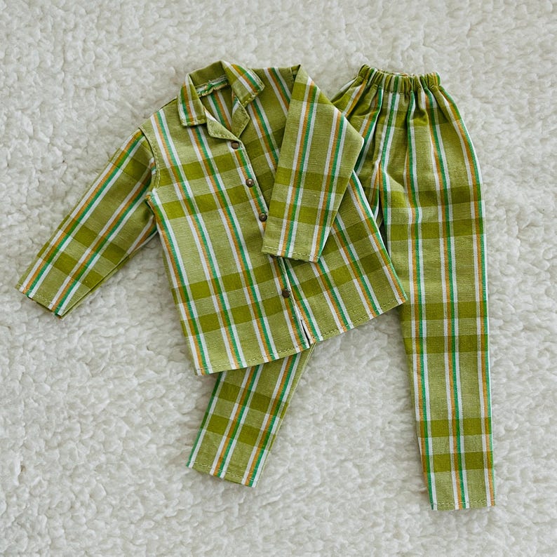 11.5" Fashion Doll Pajama Pattern, PDF Sewing Tutorial for Standard ...