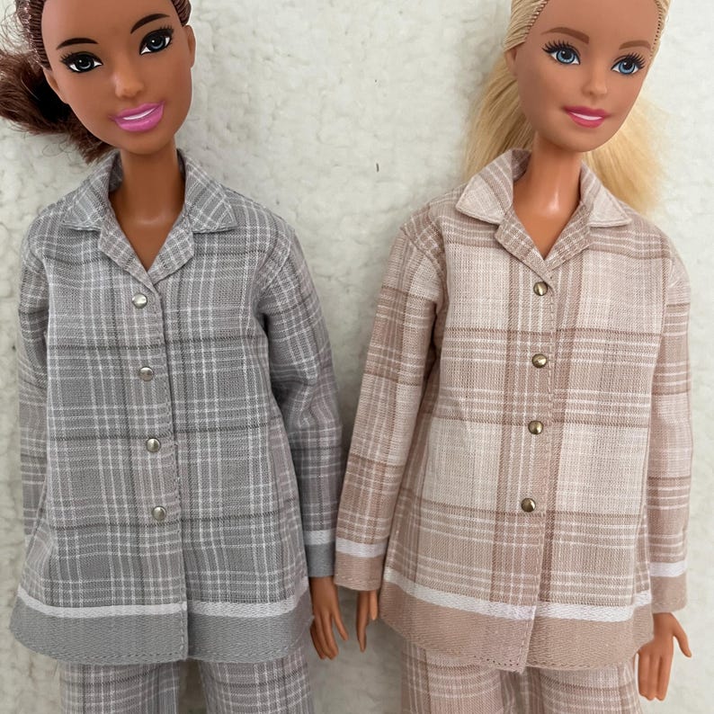 11.5" Fashion Doll Pajama Pattern, PDF Sewing Tutorial for Standard ...