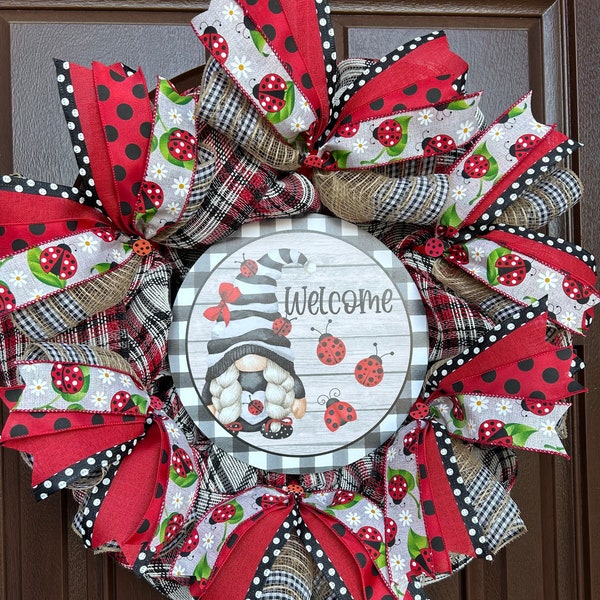 Ladybug Wreath - Etsy