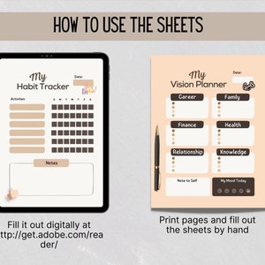 Vision Board Printables, Vision Board Planner, Vision Board Kit, Vision ...