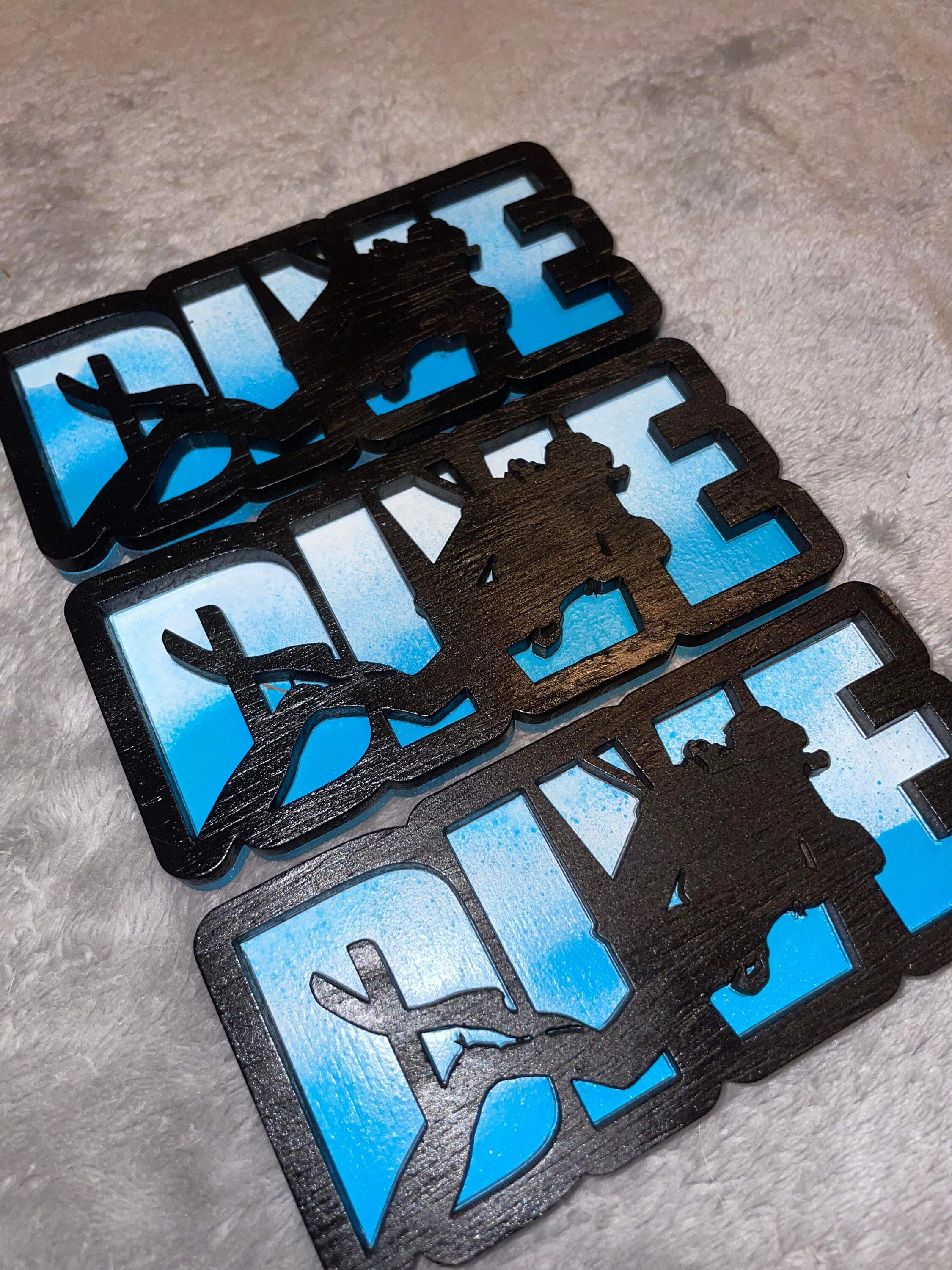 Dive: Handcrafted Scuba Diving Symbol Magnets - Etsy