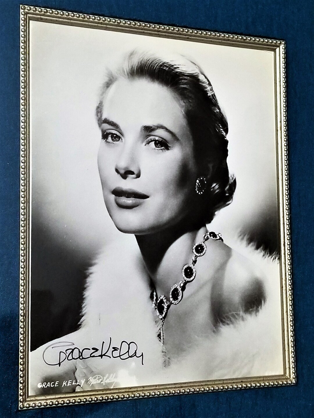 Grace Kelly Autograph Signed 1950's MGM Studio Portrait Photo - Rear ...