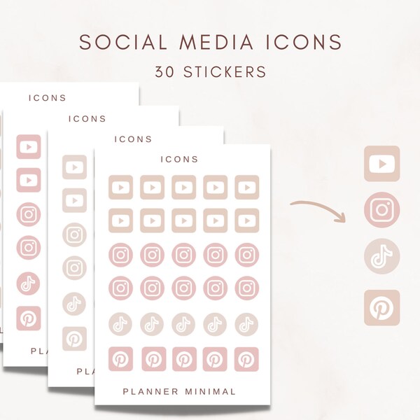 Social Media Icons - Etsy UK