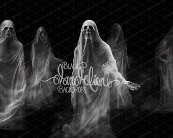 Halloween, Haunted House, Spooky, Digital Backdrop for Photoshop ...