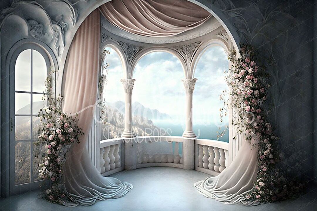 Balcony, Digital Backdrop for Photoshop, Overlay, AI Digital File - Etsy