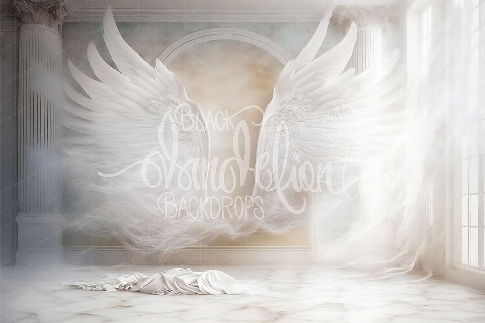 Angel Wings Digital Backdrop, Digital Backdrop for Photoshop, AI ...