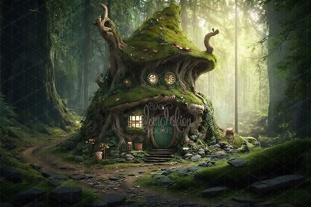 Fairytale Leprechaun House JPG Digital File for Photoshop, Overlay ...