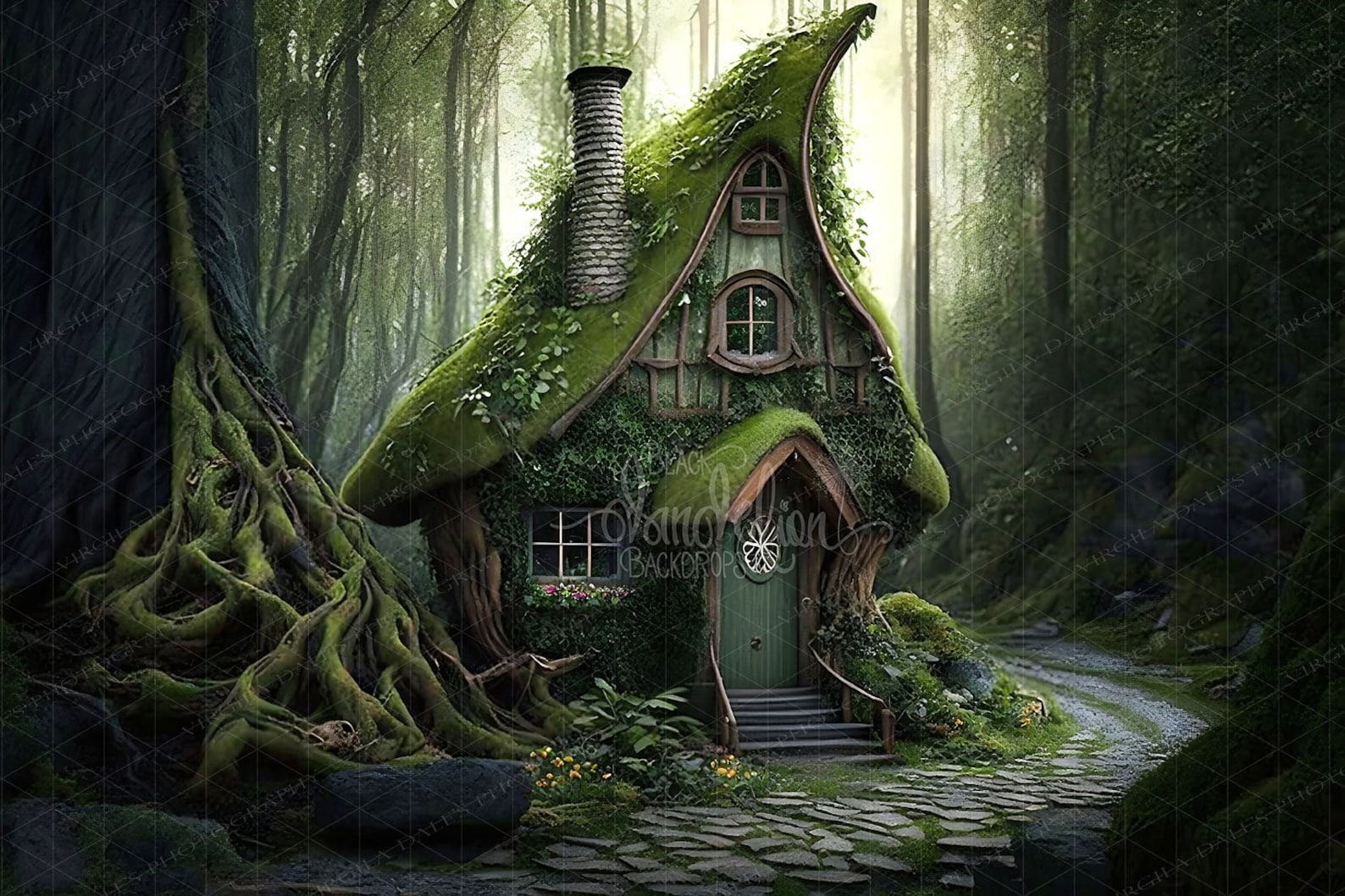 Fairytale Leprechaun House JPG Digital File for Photoshop, Overlay ...