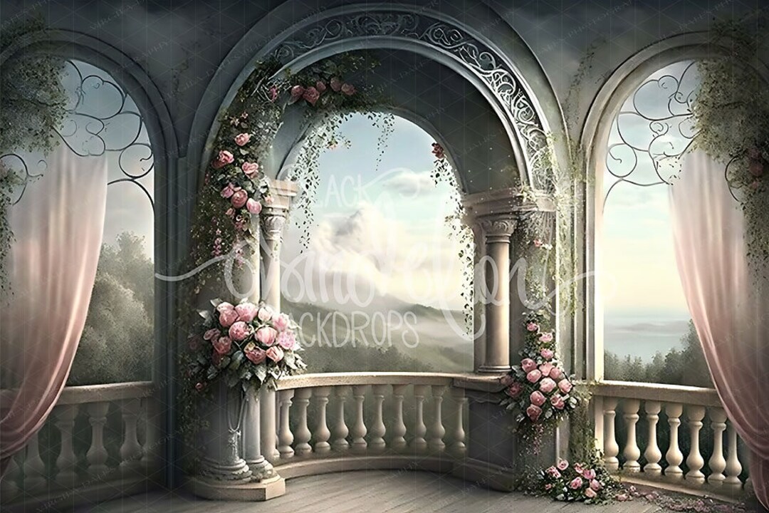 Balcony, Digital Backdrop for Photoshop, Overlay, AI Digital File - Etsy